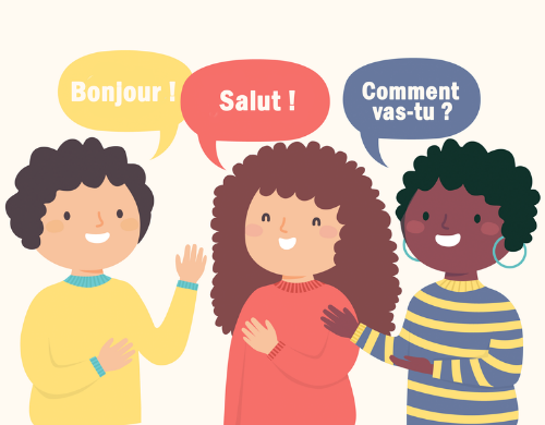 People Speaking French Clip Art