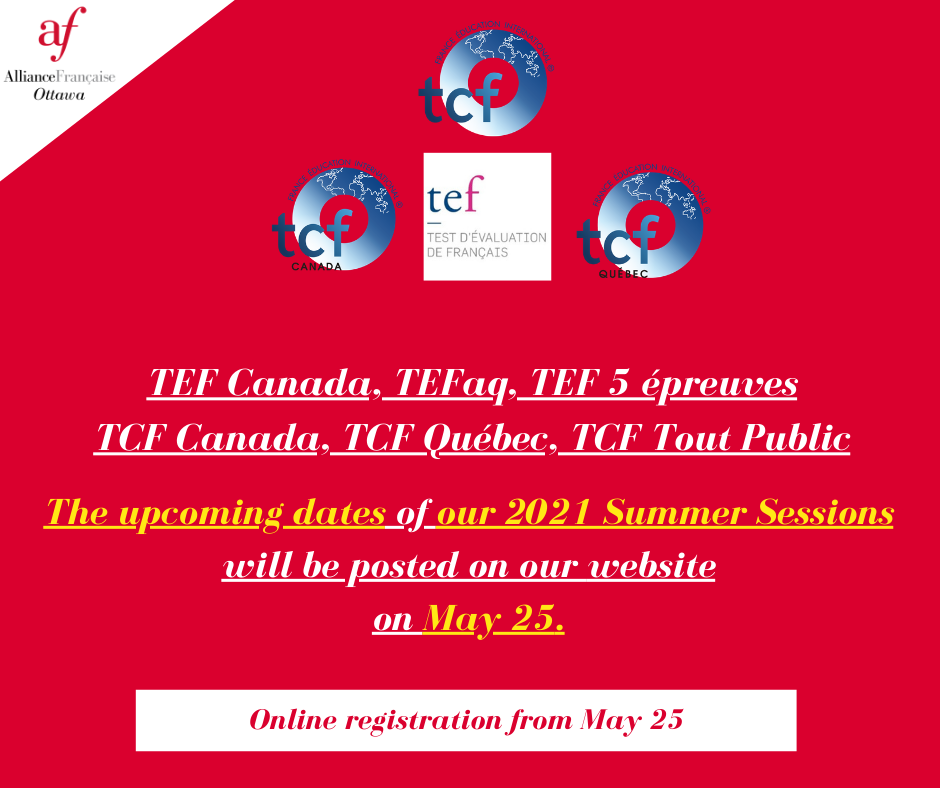 Official French tests & exams | Alliance Française Ottawa