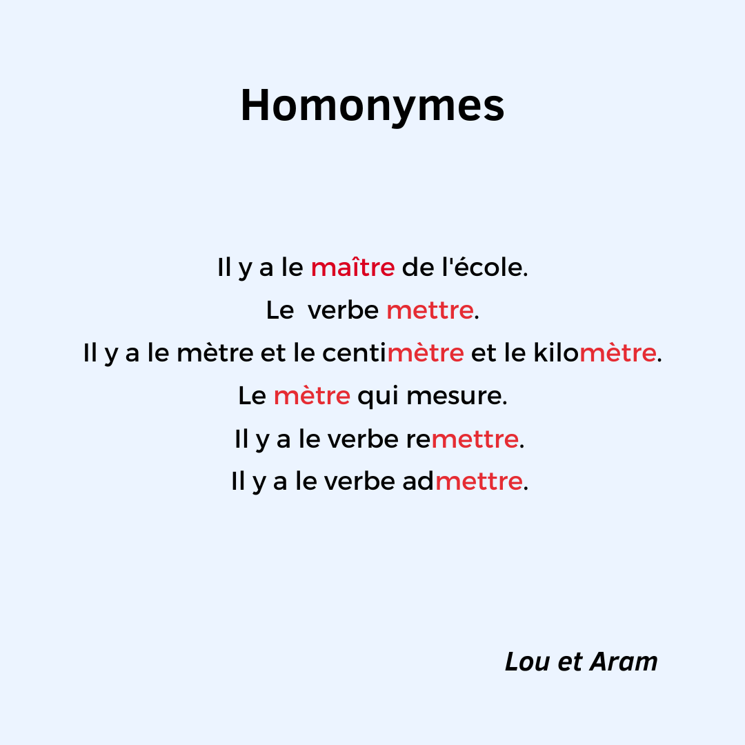 How to understand French homonyms? - Alliance Française Ottawa