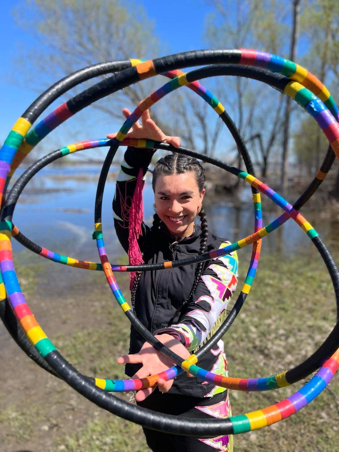 Indigenous hoop dance performance - Alliance Française Ottawa